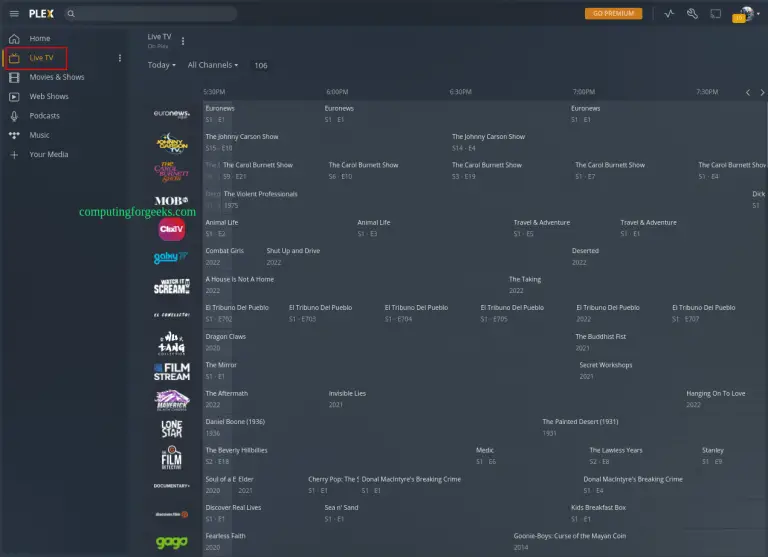 How To Run Plex Media Server in Docker Containers | ComputingForGeeks