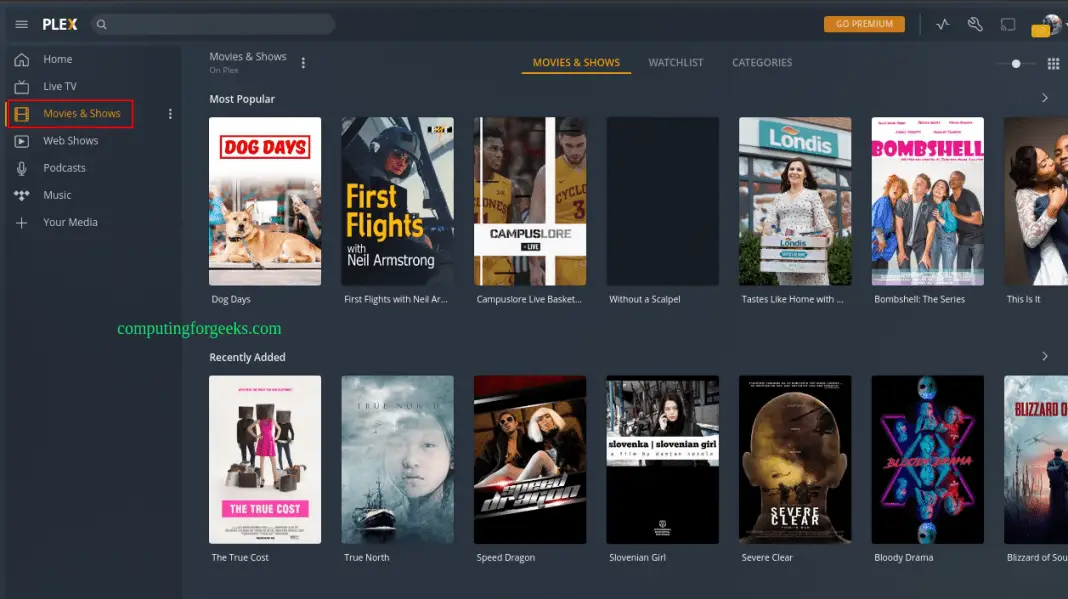 How To Run Plex Media Server in Docker Containers | ComputingForGeeks