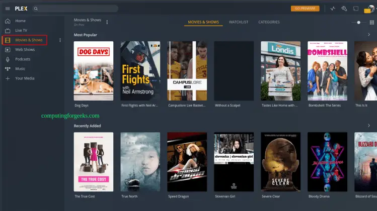 How To Run Plex Media Server in Docker Containers | ComputingForGeeks
