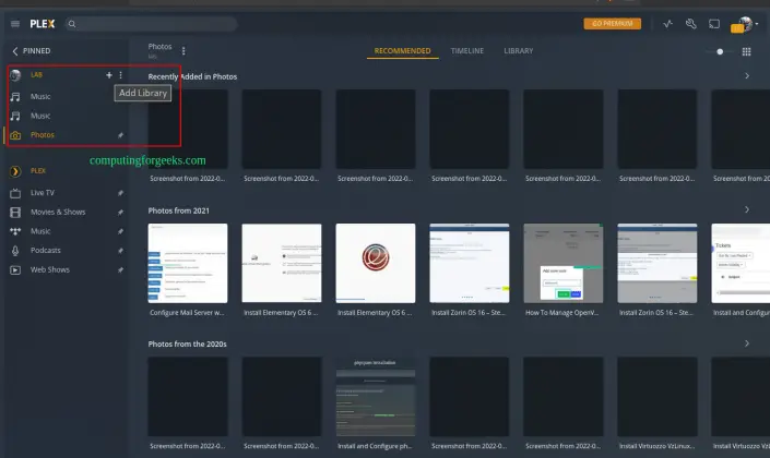 How To Run Plex Media Server in Docker Containers | ComputingForGeeks