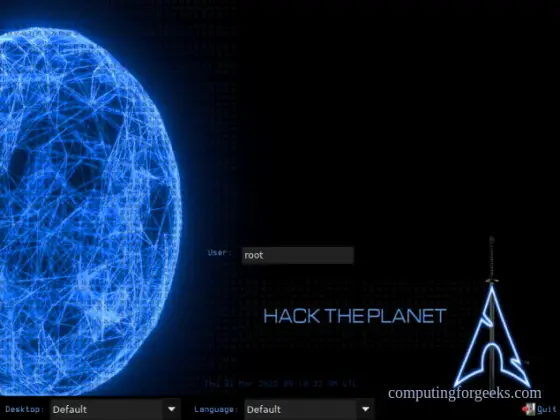 Install BlackArch Linux on VirtualBox or VMWare using OVA | ComputingForGeeks