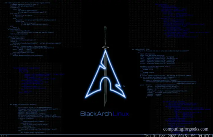 Install BlackArch Linux on VirtualBox or VMWare using OVA | ComputingForGeeks