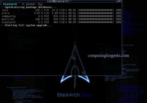 Install BlackArch Linux on VirtualBox or VMWare using OVA | ComputingForGeeks