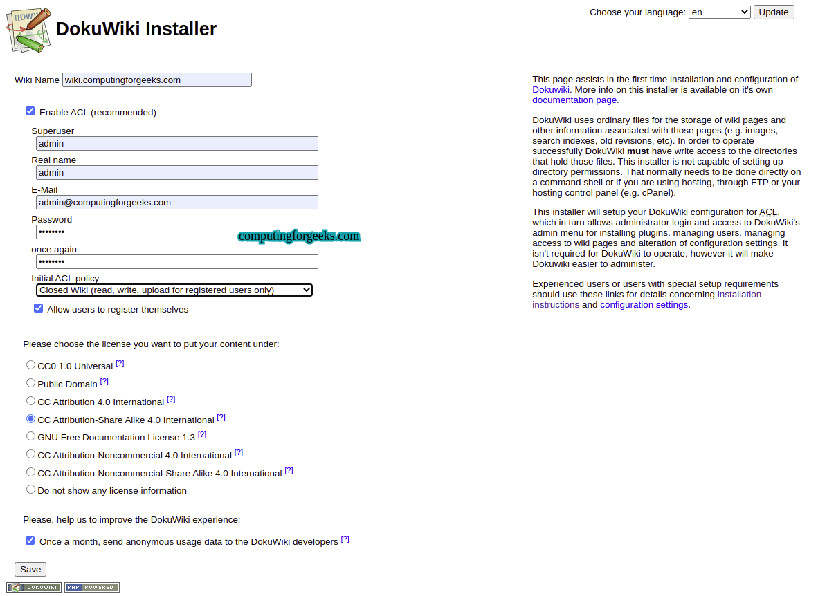 Install Dokuwiki On Rocky Linux 8almalinux 8 With Lets Encrypt Ssl Computingforgeeks 3530