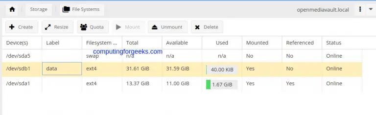Install and Configure OpenMediaVault NAS Storage Server | ComputingForGeeks