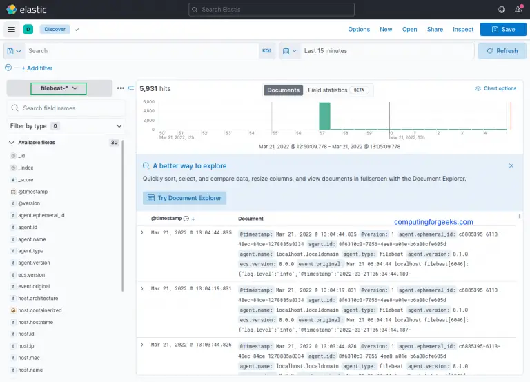 Install Elastic Stack 8 (ELK 8) on RHEL 8|CentOS 8 | ComputingForGeeks