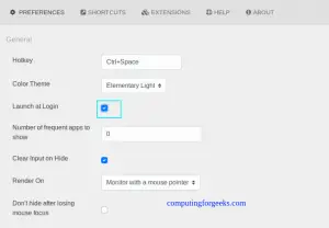 Launch Apps on Linux using Ulauncher Linux App Launcher | ComputingForGeeks