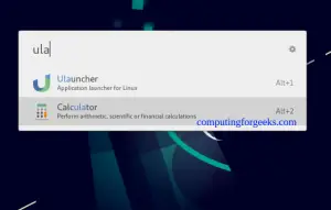 Launch Apps on Linux using Ulauncher Linux App Launcher | ComputingForGeeks