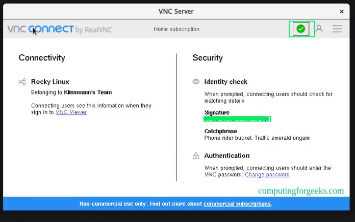 Setup RealVNC Server and Client on Rocky Linux 8|AlmaLinux 8 ...