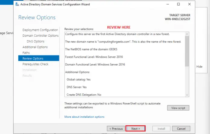 Install Active Directory Domain Services in Windows Server 2022 ...