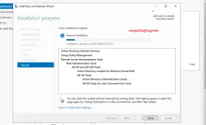 Install Active Directory Domain Services in Windows Server 2022 | ComputingForGeeks