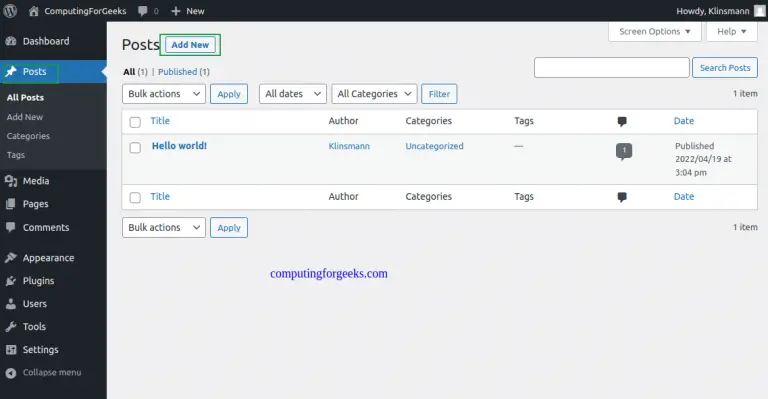 Install Wordpress On Debian With Apache And Lets Encrypt Computingforgeeks
