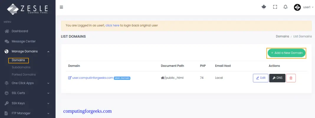 Install Zeslecp Control Panel On Centos 7 Ubuntu 2004 Computingforgeeks 