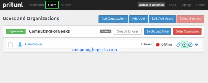 Install and Configure Pritunl VPN server on Amazon Linux 2 | ComputingForGeeks