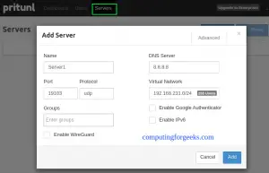 Install and Configure Pritunl VPN server on Amazon Linux 2 | ComputingForGeeks