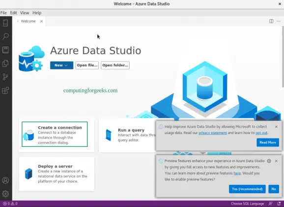 Install Azure Data Studio on Rocky / AlmaLinux 8 | ComputingForGeeks