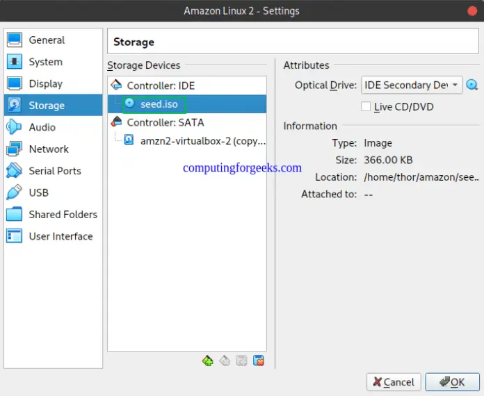 Run Amazon Linux 2 on VirtualBox/VMware/Hyper-V | ComputingForGeeks