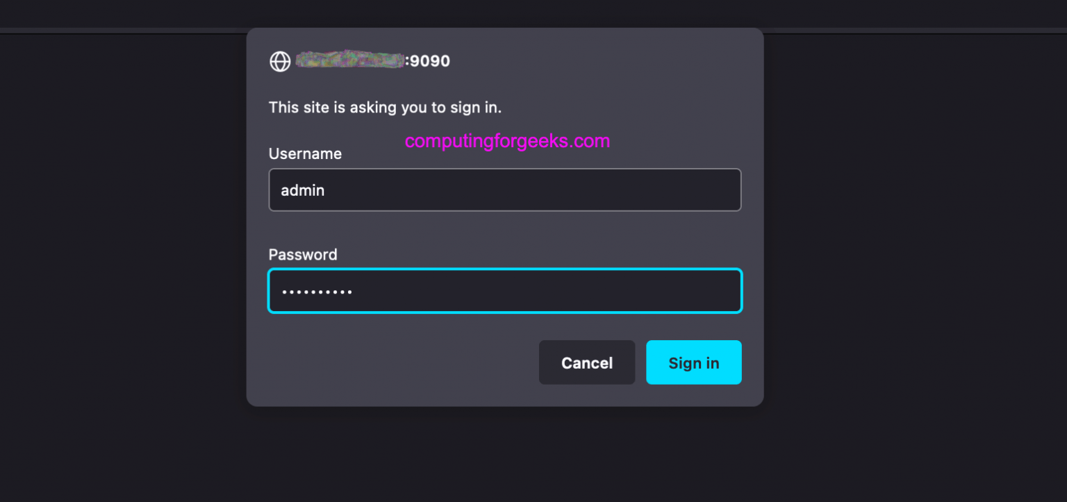 Secure Prometheus Server With Basic Password Authentication | ComputingForGeeks