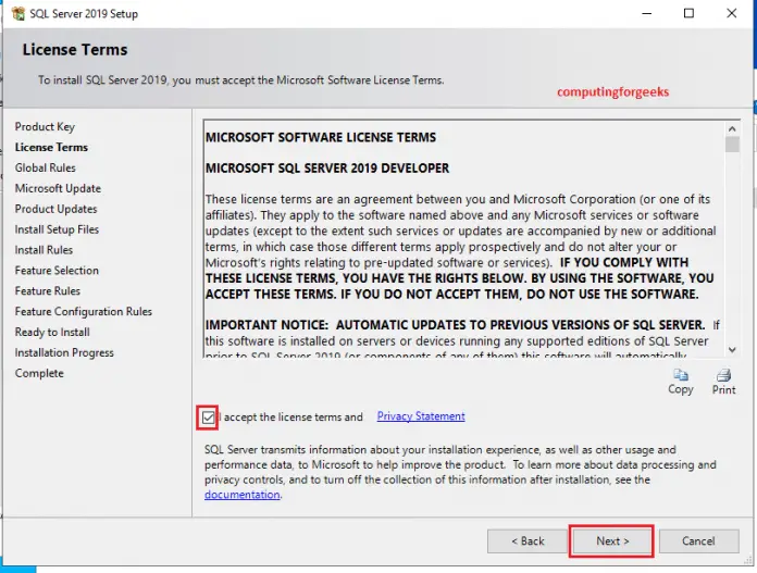 Install SQL Server 2019 Developer on Windows Server 2022 | ComputingForGeeks