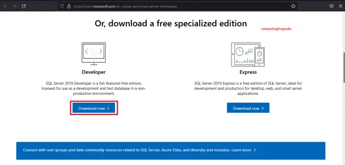 Install SQL Server 2019 Developer on Windows Server 2022 ...