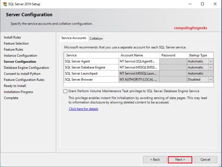 Install SQL Server 2019 Developer on Windows Server 2022 | ComputingForGeeks