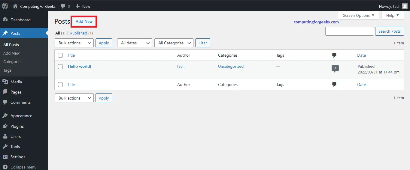 How To Provision Pv On Kubernetes Using Local Path Provisioner Computingforgeeks