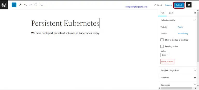 How To Provision Pv On Kubernetes Using Local Path Provisioner Computingforgeeks