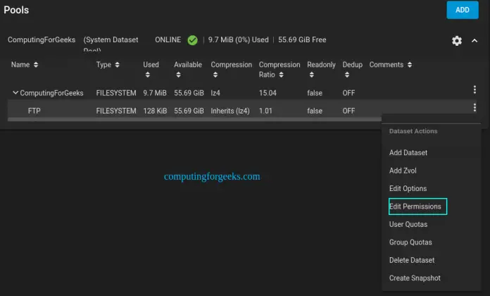 Configure FTP, SFTP and S3 Storage Services on TrueNAS | ComputingForGeeks