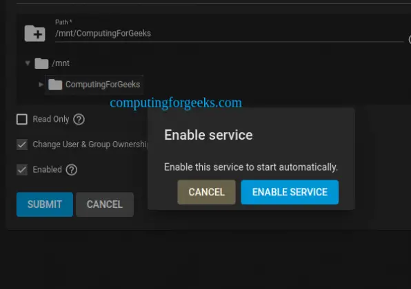 Configure Samba / NFS / WebDAV Shares on TrueNAS | ComputingForGeeks