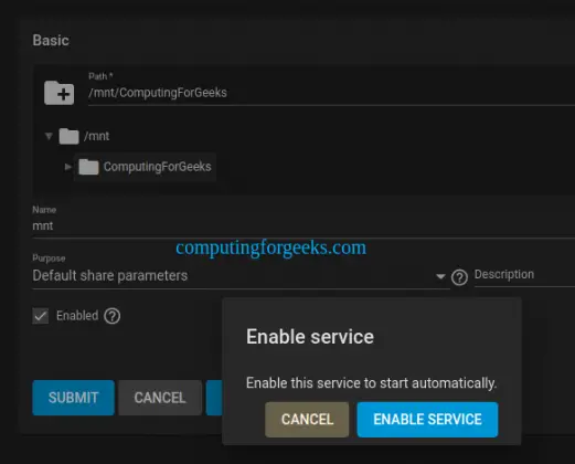 Configure Samba / NFS / WebDAV Shares on TrueNAS | ComputingForGeeks