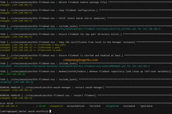 How To Install Wazuh Security Platform using Ansible | ComputingForGeeks