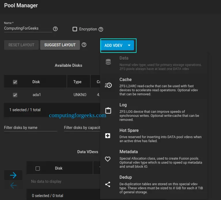 How To Install and Configure TrueNAS CORE 13 Storage | ComputingForGeeks