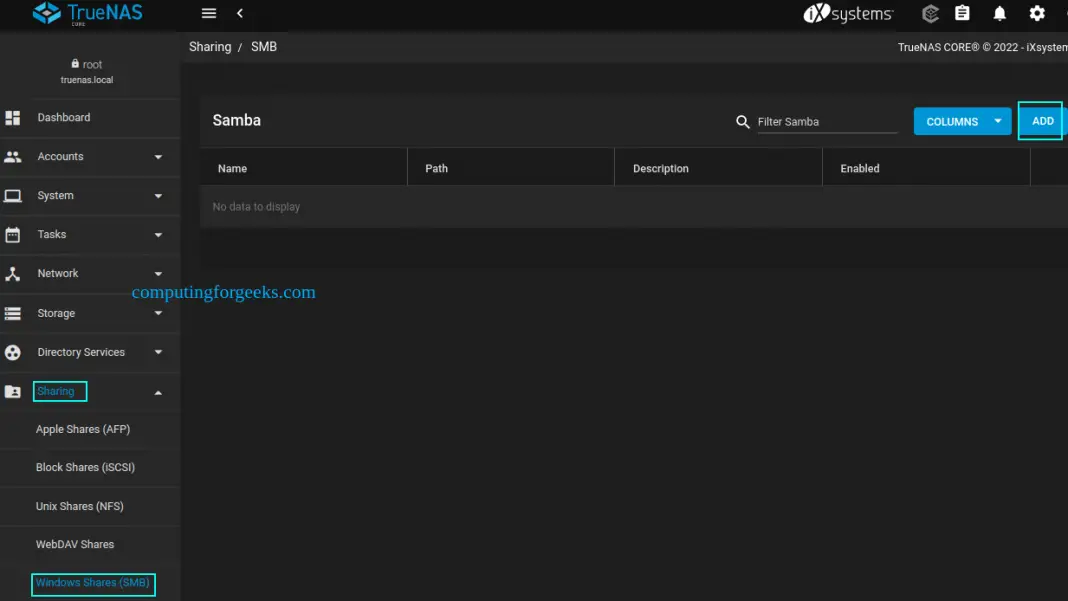 How To Install And Configure Truenas Core 13 Storage Computingforgeeks 5079