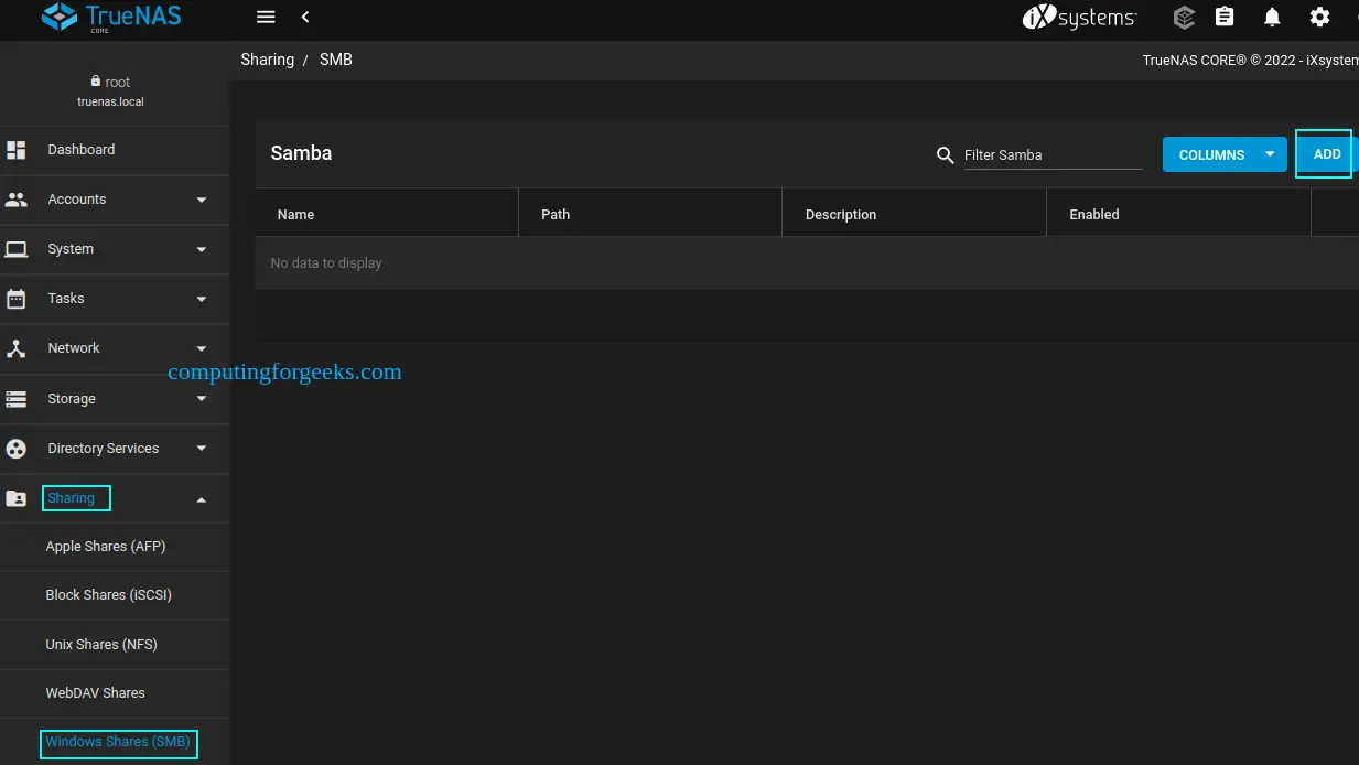 How To Install and Configure TrueNAS CORE 13 Storage | ComputingForGeeks