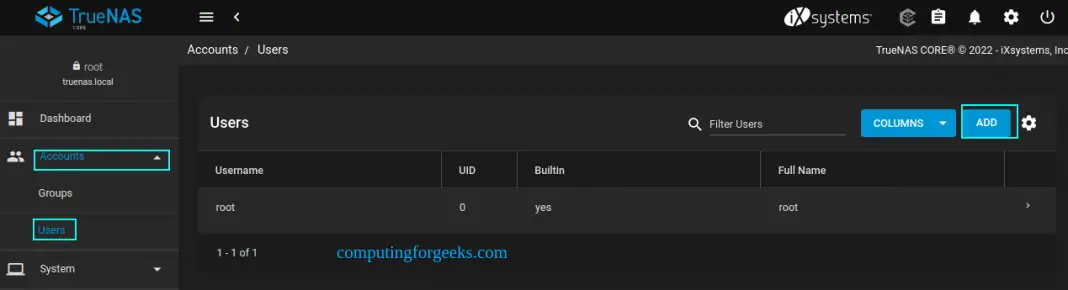How To Install And Configure Truenas Core 13 Storage Computingforgeeks 6963