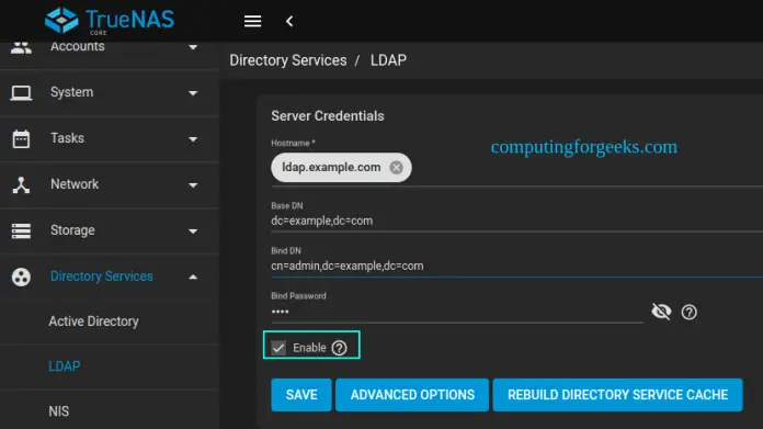 Integrate Truenas With Ldap Active Directory For User Authentication Computingforgeeks