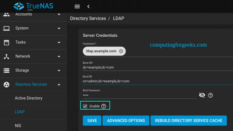 Integrate Truenas With Ldap Active Directory For User Authentication Computingforgeeks