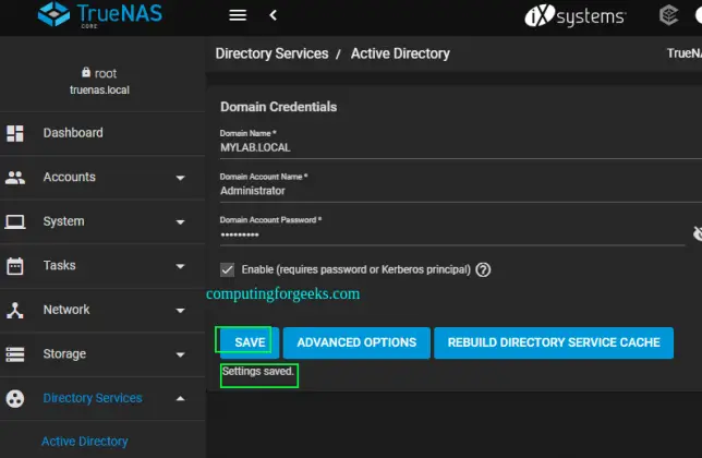 Integrate Truenas With Ldap Active Directory For User Authentication Computingforgeeks