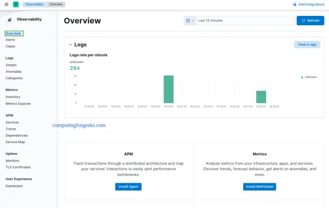 Run Elastic Stack Elk On Docker Containers With Docker Compose Computingforgeeks