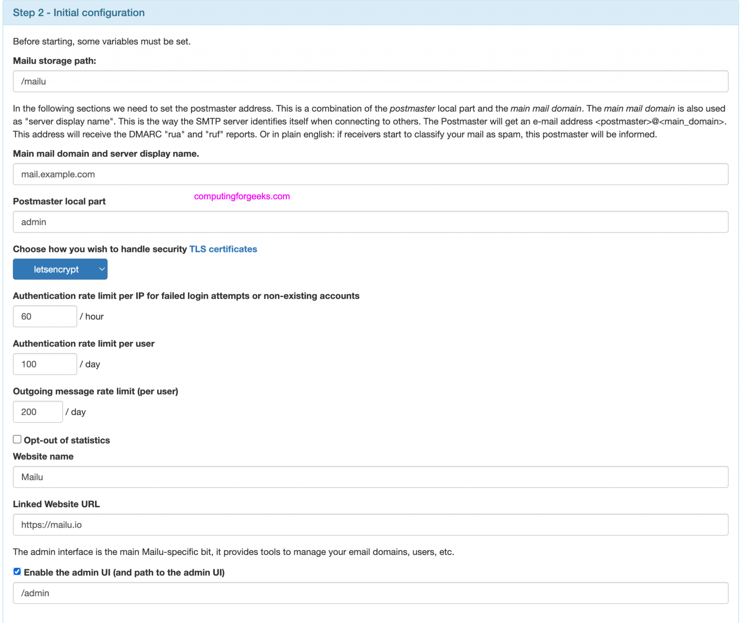 Install Mailu mail server on Ubuntu 22.04|20.04|18.04 | ComputingForGeeks