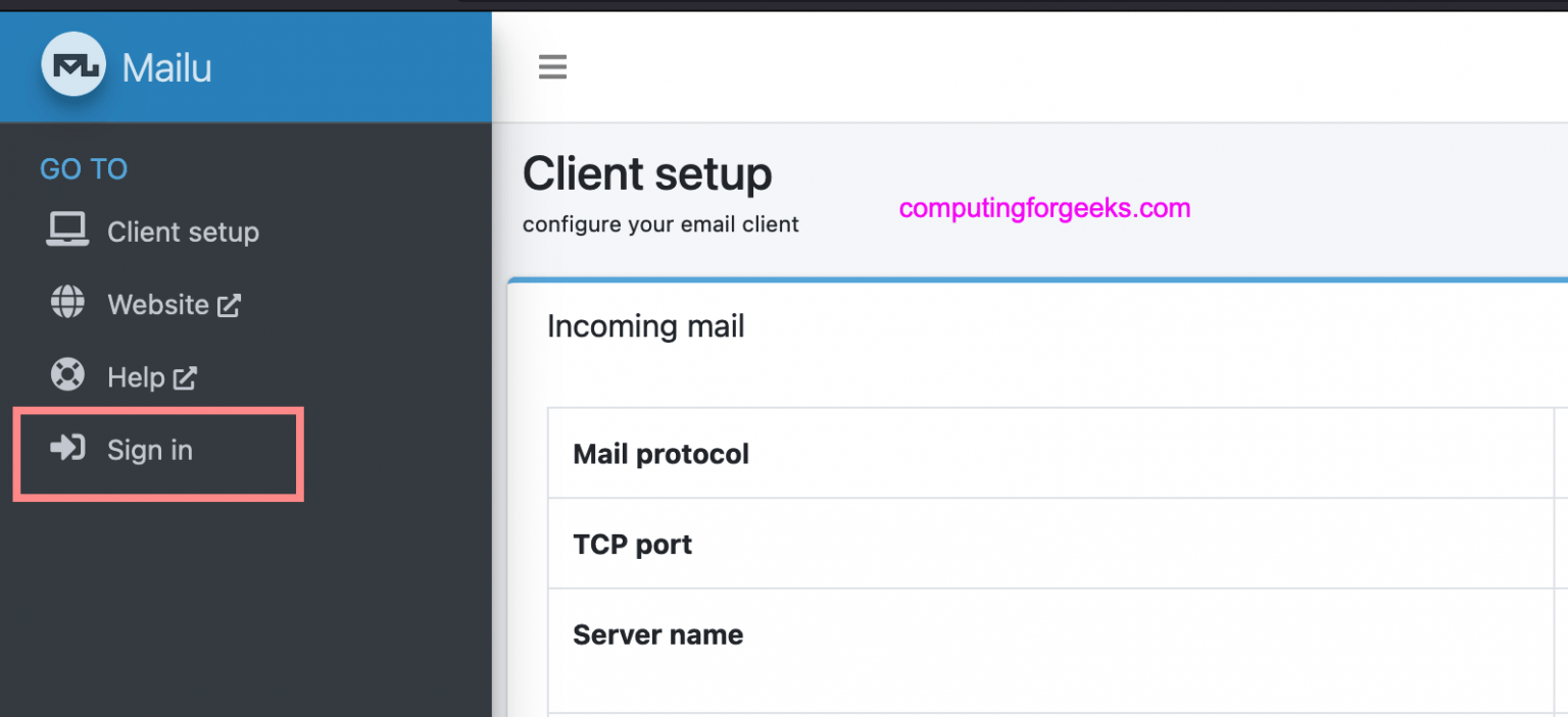 Install Mailu mail server on Ubuntu 22.04|20.04|18.04 | ComputingForGeeks