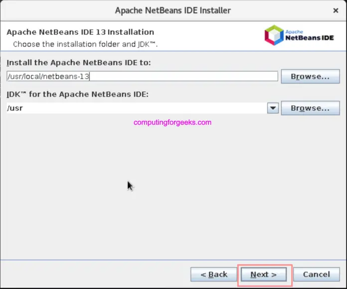 Install NetBeans IDE 13 on Fedora 36/35/34/33/32 | ComputingForGeeks