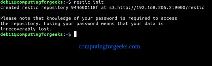Backup Linux System To Minio S3 And Sftp Using Restic Computingforgeeks