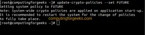 Configure system-wide cryptographic policies on RHEL/CentOS/Rocky ...