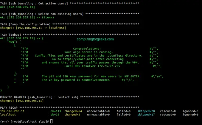 Deploy WireGuard and IPsec VPN Server using Ansible | ComputingForGeeks