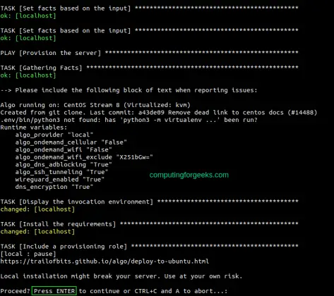Deploy WireGuard and IPsec VPN Server using Ansible | ComputingForGeeks