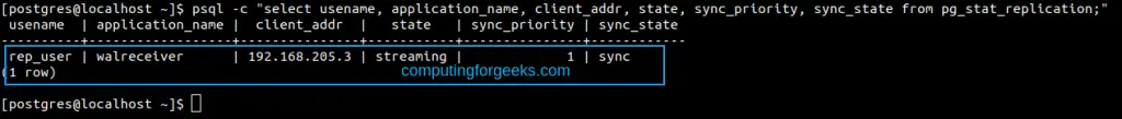 Rockyalmalinux 8 Postgresql Replication Setup Computingforgeeks