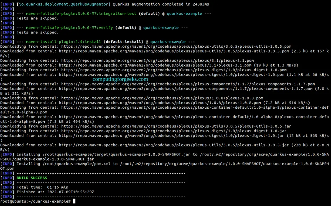 How To Deploy And Use Quarkus In Kubernetes Cluster Computingforgeeks 7568