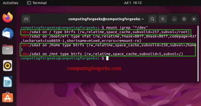 How To Convert Ext4 filesystem to Btrfs | ComputingForGeeks