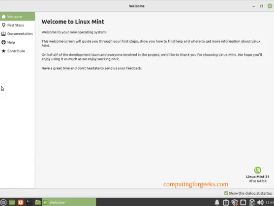 Install Linux Mint 21 - Step by Step With Screenshots | ComputingForGeeks